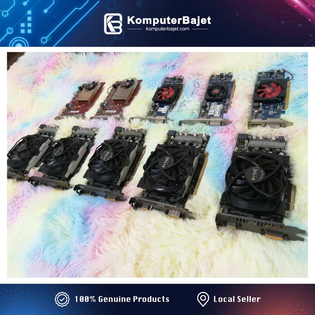 👍 USED GPU GAMING RX 580 GT730 GT710 GT750 NVIDIA AMD GTX650 GTX550TI ...