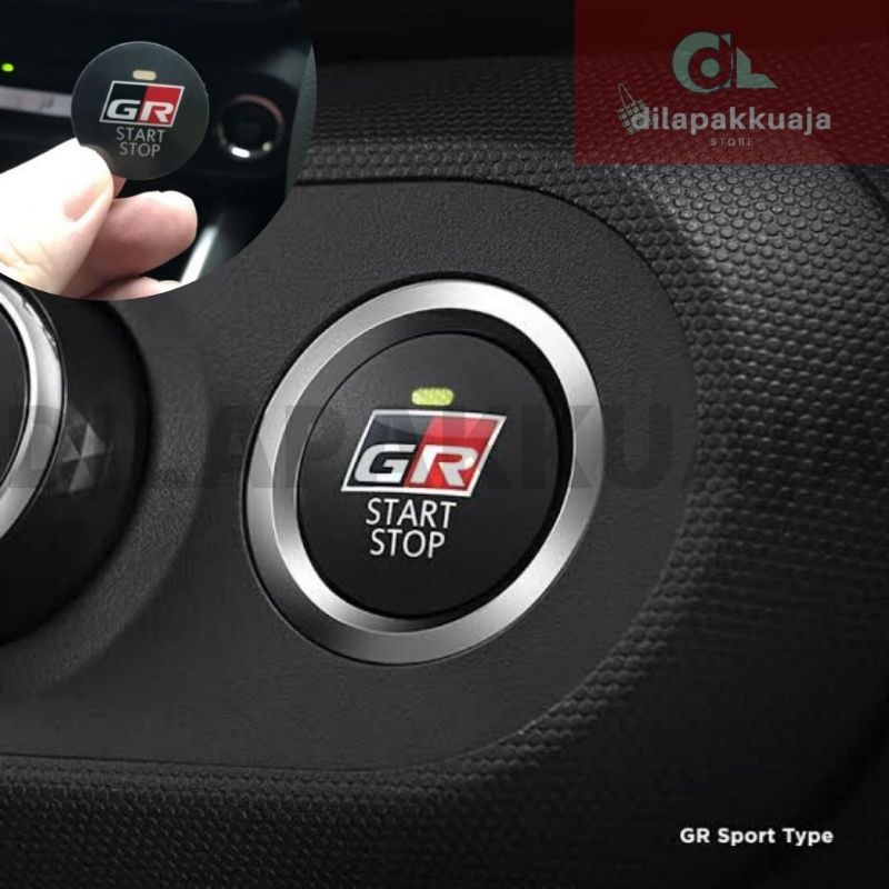 Gr Sticker Start Button Engine All New Rush Yaris Fortuner Raize Agya ...