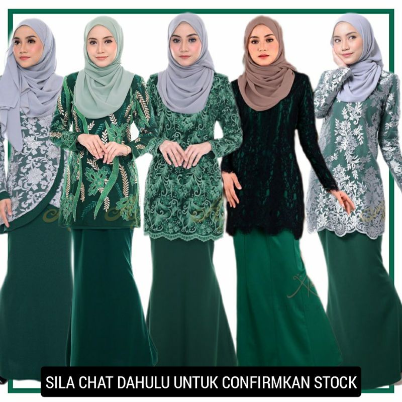 Baju Raya 2023 Tema Emerald Green / Baju Kurung Tema Emerald Green by ...