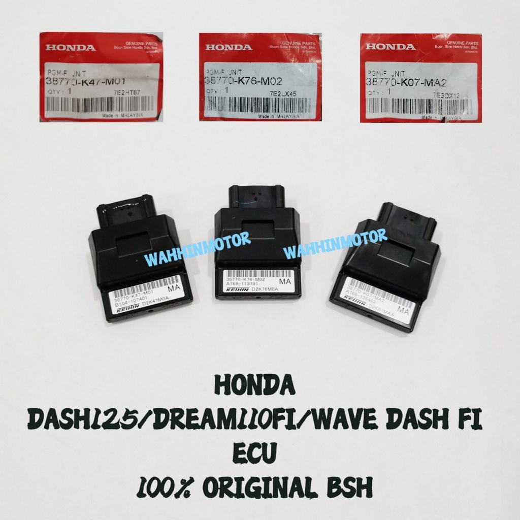 100% ORIGINAL BSH ECU HONDA RS150 RS150R EX5 DREAM110 FI DASH125 FI ...