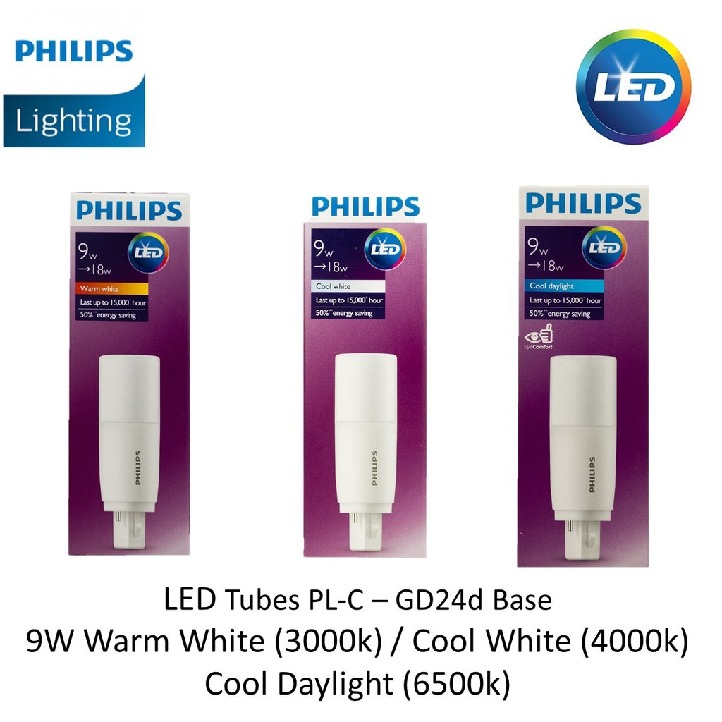 Philips LED 9W PLC BULB X10PCS | Shopee Malaysia