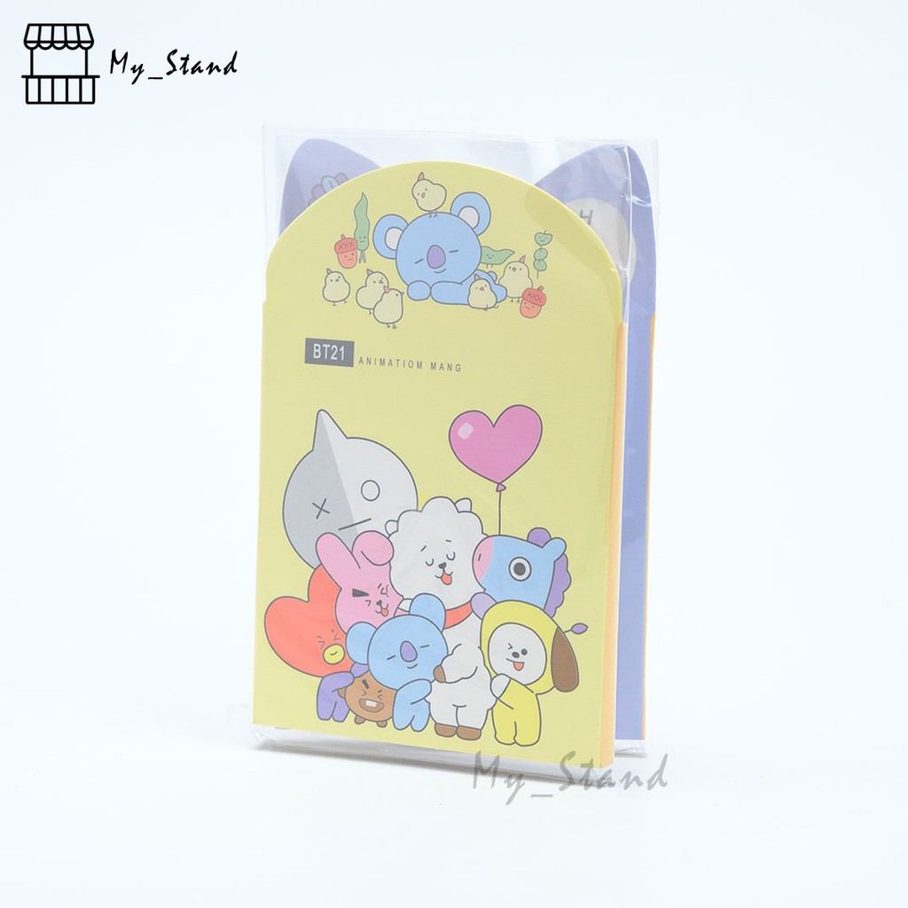 Sticky Notes BT21 BTS Folding Post Memo Bookmark | Shopee Malaysia