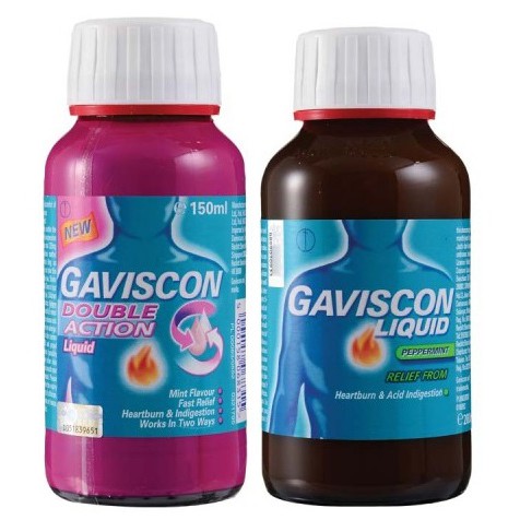 Gaviscon Liquid Double Action (150ml) / Gaviscon Liquid (200ml ...