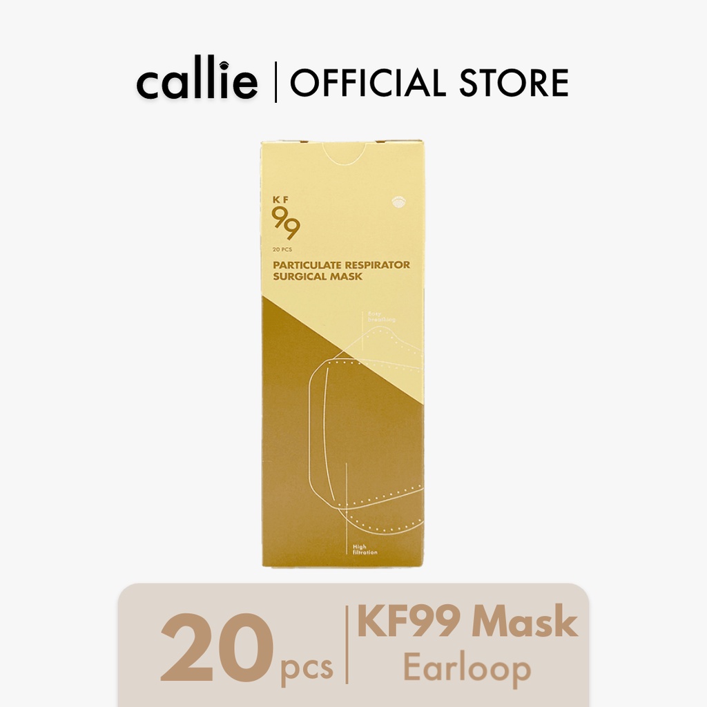 Callie KF99 Earloop Respiration Surgical Mask - Sandstorm & Rock The ...