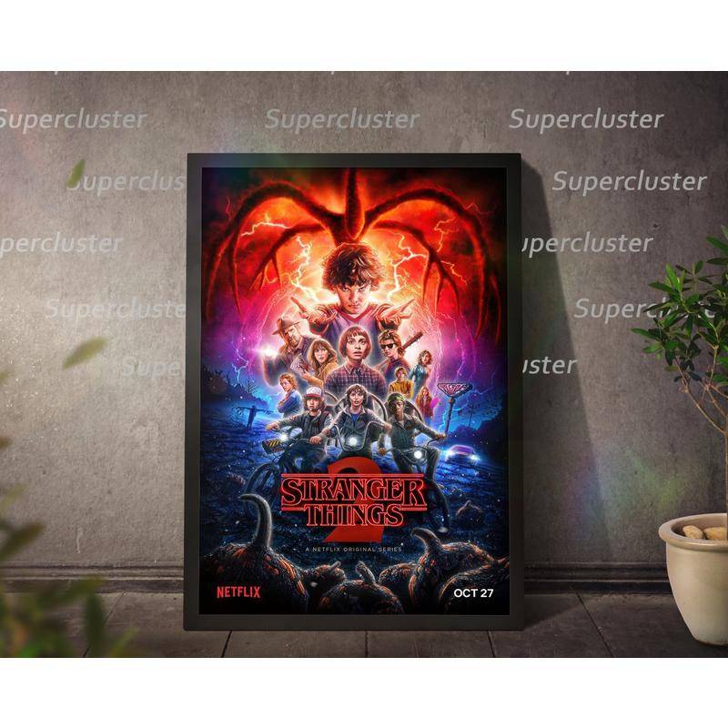Stranger Things Canvas movie TV show Painting Poster Wall Print ...