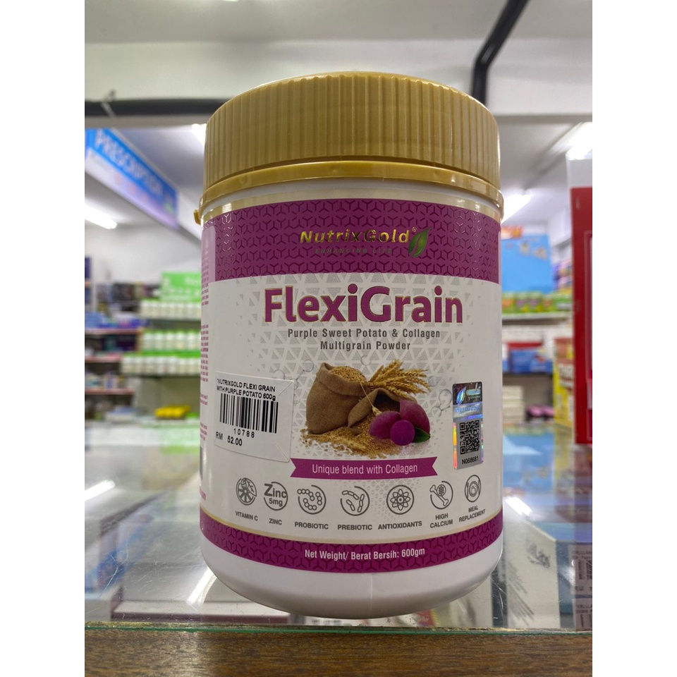 NUTRIXGOLD FLEXI GRAIN PURPLE SWEET POTATO + COLLAGEN 600G (EXP : 06/08 ...