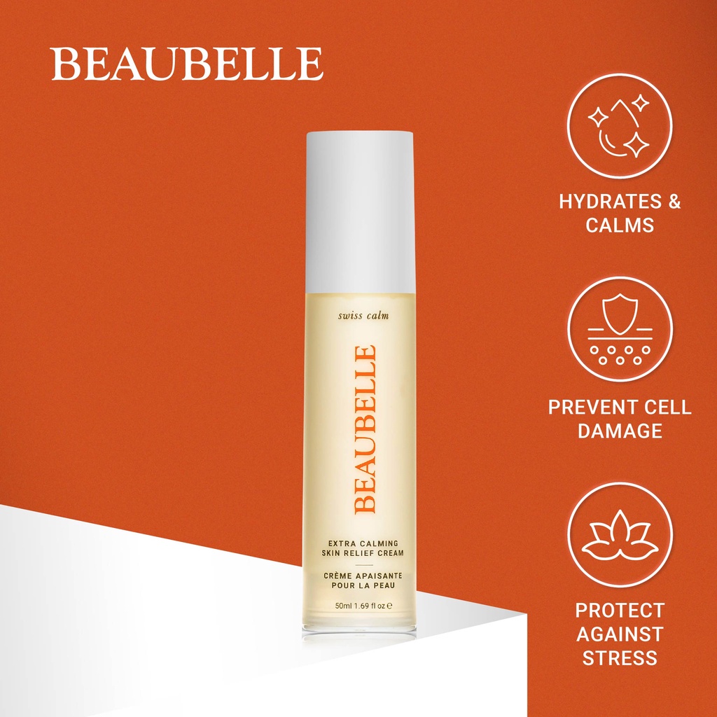 BEAUBELLE Extra Calming Skin Relief Cream Moisturizer Great for Red Dry ...