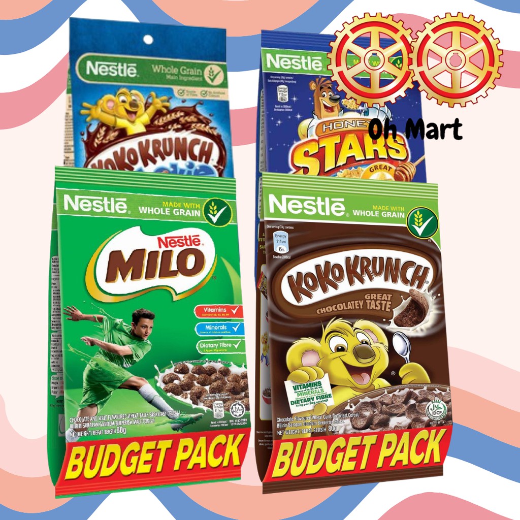 Nestle Budget Pack 70g (Kokokrunch/Honey Star/Milo/KoKo Cookies) | Shopee Malaysia
