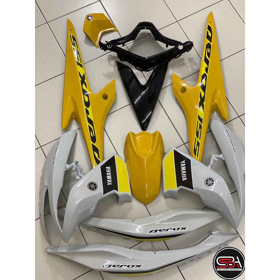 COVERSET NVX 155 V1 YELLOW KUNING ANNIVERSARY 60TH ORIGINAL EQUIPMENT ...