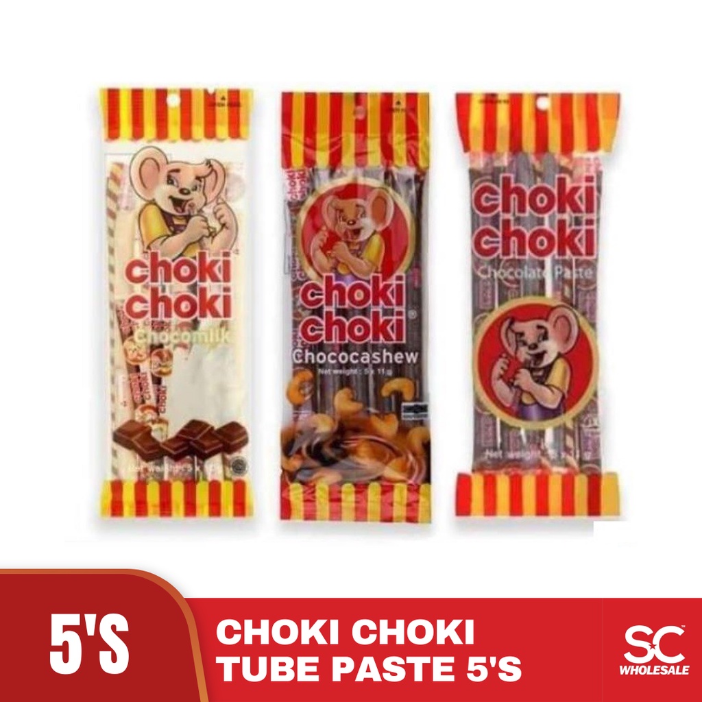 Choki Choki Chocolate Tube Paste 5's x10g | Shopee Malaysia