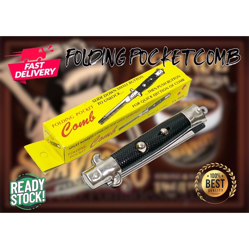 Switchblade Comb Foldable Pocket | Shopee Malaysia