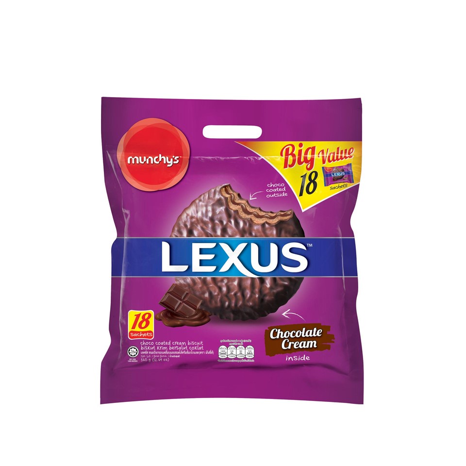 Munchy's Lexus Choco Coated Cream Biscuits 360g | Shopee Malaysia