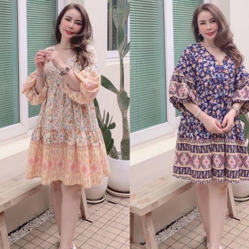 READY STOCK ⚡️ SHORT PREMIUM FLORAL MINI DRESS 🔥🔥 | Shopee Malaysia