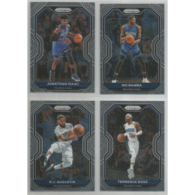 2020 PANINI PRIZM NBA BASKETBALL [ISAAC+BAMBA+ROSS+AUGUSTIN] MAGIC SET ...
