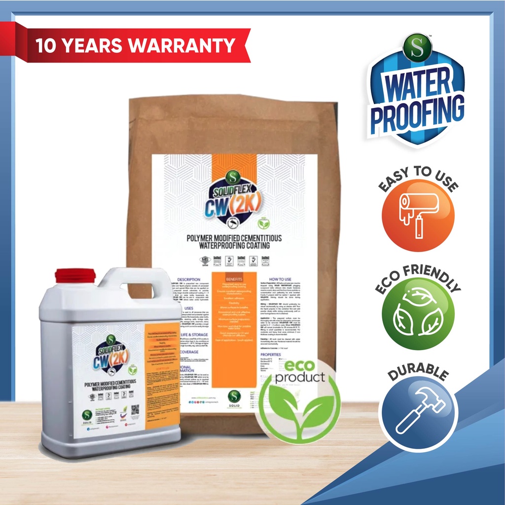 SOLIDFLEX CW (2K) Two Part Polymer Modified Cementitious Waterproof ...