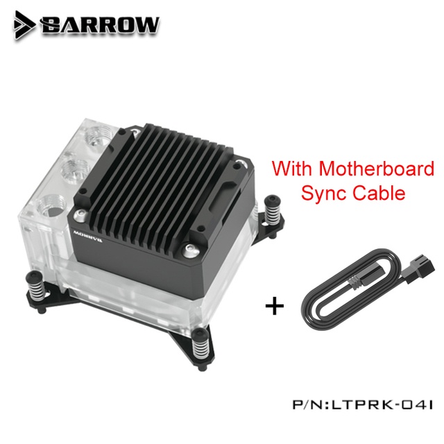 Barrowch CPU Block Pump Reservoir Three In One, 17W PWM Intelligent ...