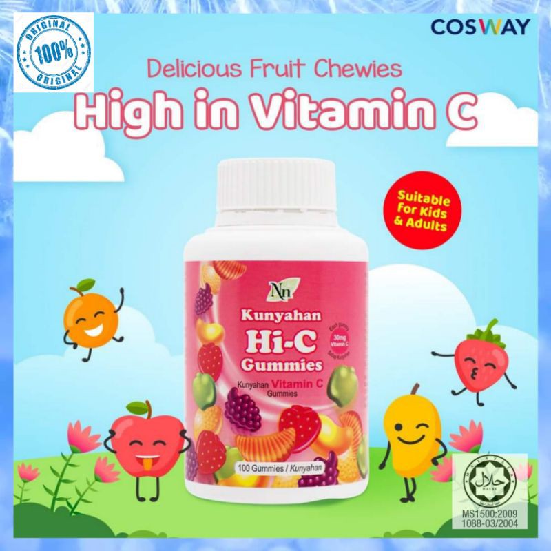 Cosway Nn Hi-C Gummies Vitamin C (100 Chewies) 3474 | Shopee Malaysia