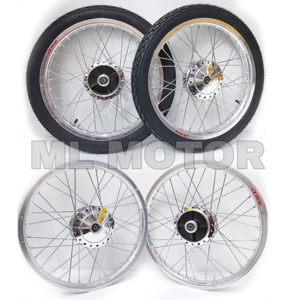 Set Ex5 Dream Wave 100 Racing Boy Chrome 160x18, RCB Lidi, Hub Diamond ...