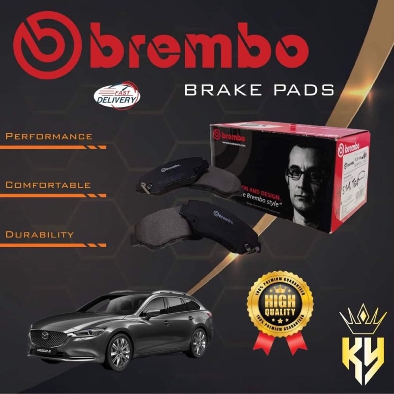 BREMBO BRAKE PAD MAZDA 6 GJ, GL SKYACTIVE 2013-2017 2.0 HANDBRAKE CABLE ...