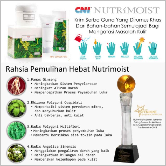 🔥READY STOCK🔥CNI NUTRIMOIST 50g - Scar Treatment / Skin Care / Acne ...