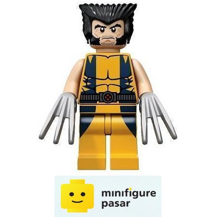sh0017 Lego Marvel Super Heroes X-Men 6866 - Wolverine Minifigure w ...