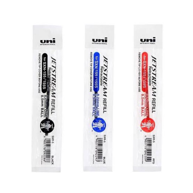 Ballpoint Pen Refill UNI JETSTREAM SXR-5 l SXN-155 Head Size 0.5 Mm ...