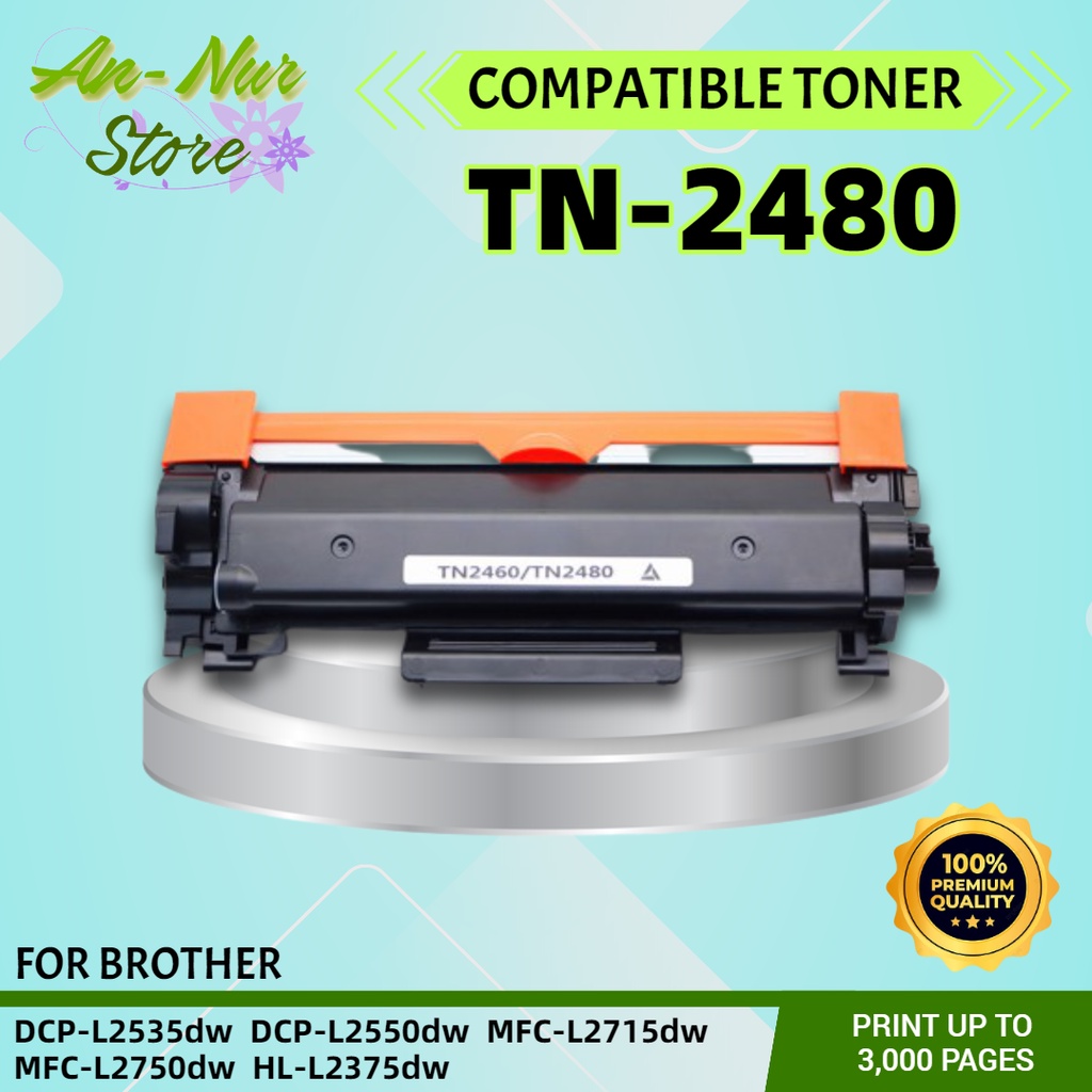 Compatible Toner TN 2480 TN-2480 TN2460 TN 2460 For Brother DCP L2550DW ...