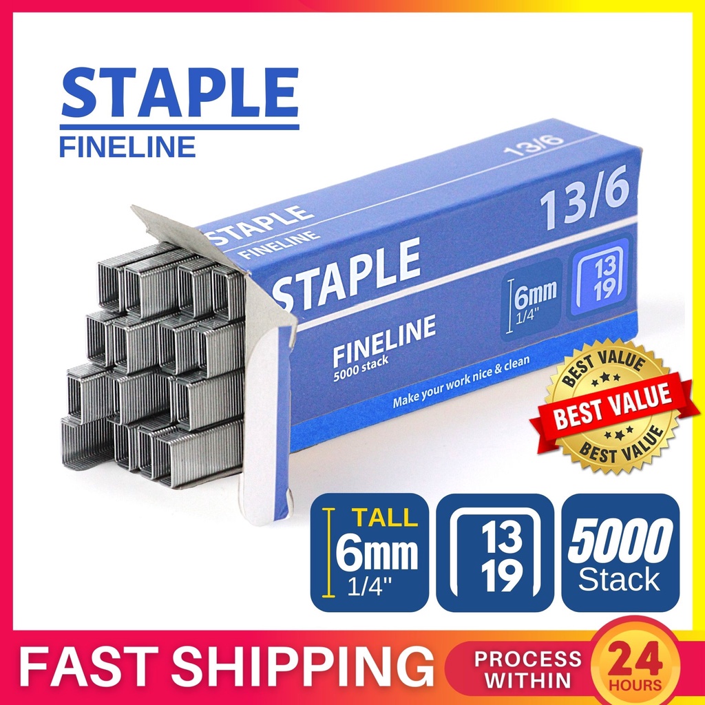 Staple 5000pcs Stapler Refill Gun For Model R23 4-6-8 ONLY R12 Tacker ...