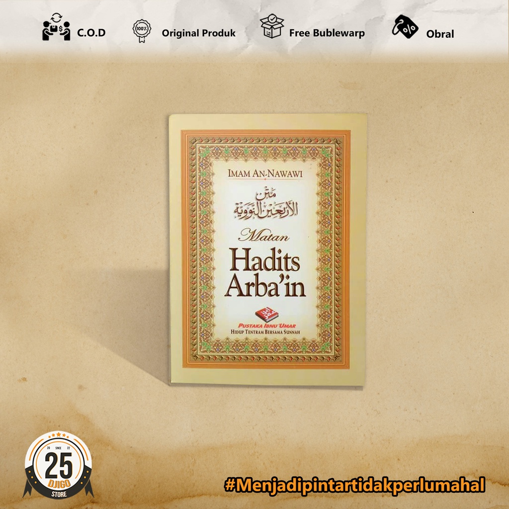 Islamic Religious Book: Matan Hadith Arba'in (Medium Size) | Shopee ...