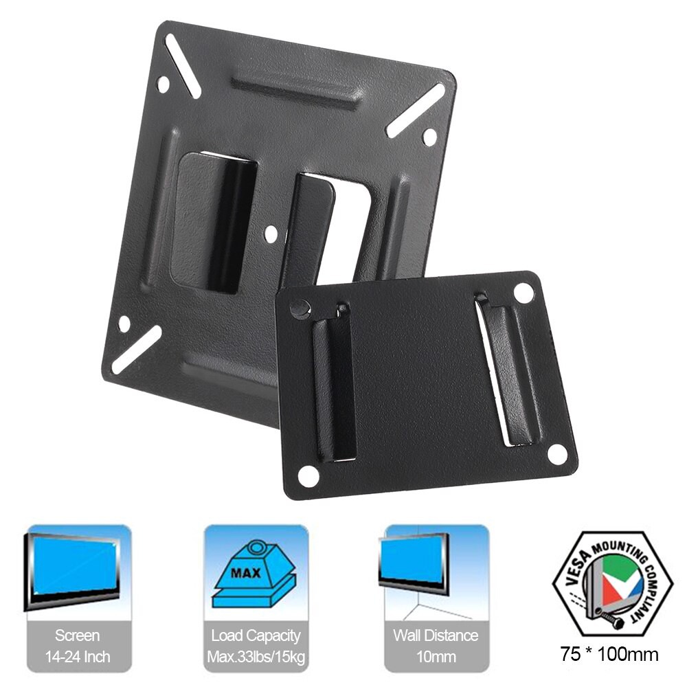 C2 TV Wall Mount Bracket for Most 14-24 Inch LED LCD Plasma Flat Screen ...