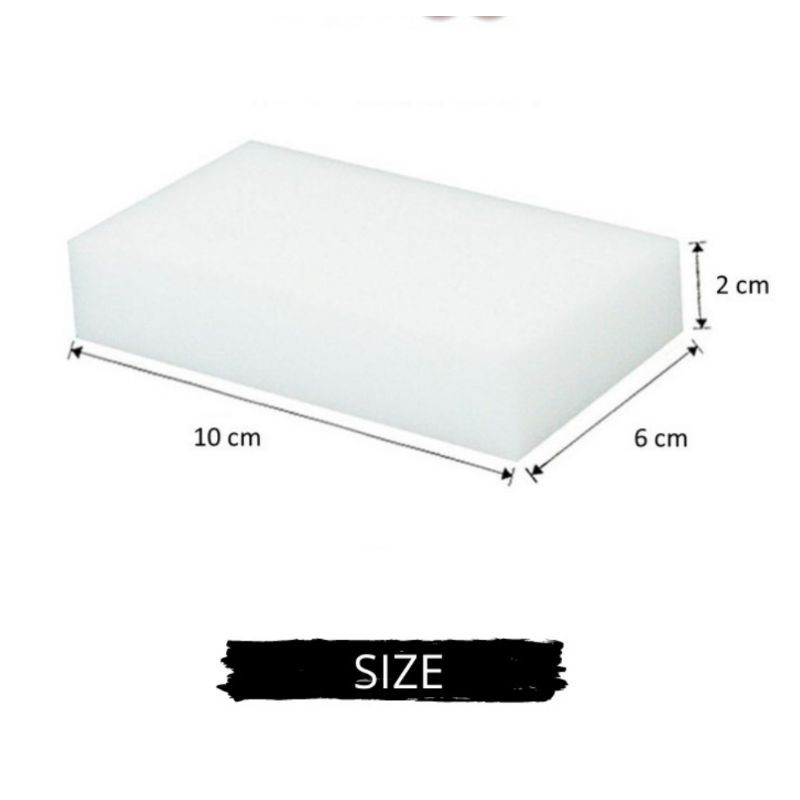 🔥 100 Pcs Multi Functional Magic Sponge 2 x 6 x 10(cm)/ Span Magik ...