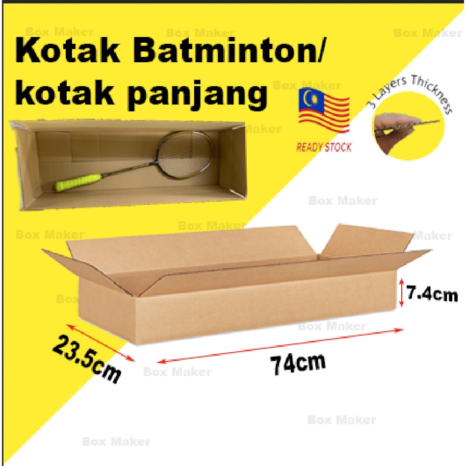 Racket Box/ packing Box Packaging Box Carton Box Corrugated box(🇲🇾 ...