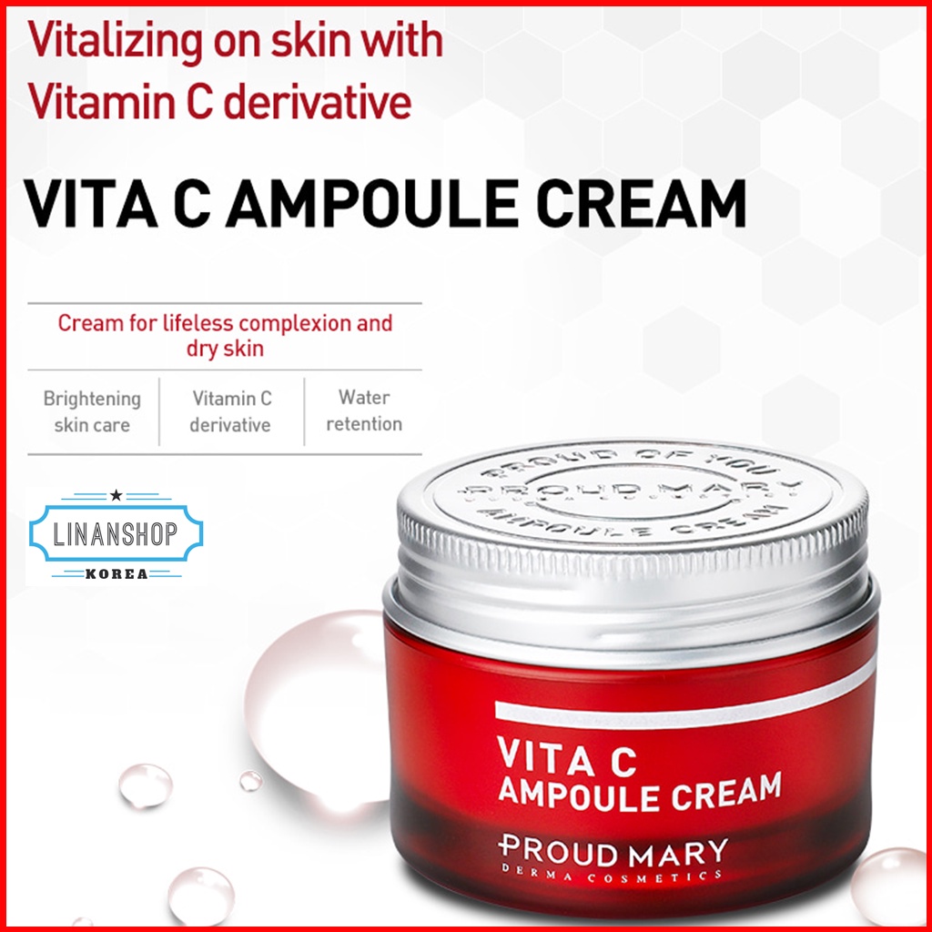 Proud Mary Whitening Vitamin C Ampoule Cream 50g (Brightening, Vital ...