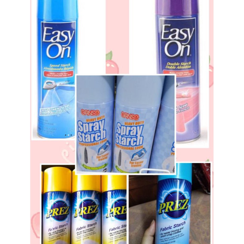 PREZ Fabric Starch Ironing Aid Anti Wrinkle Spray PREZ STARCH IRONING ...