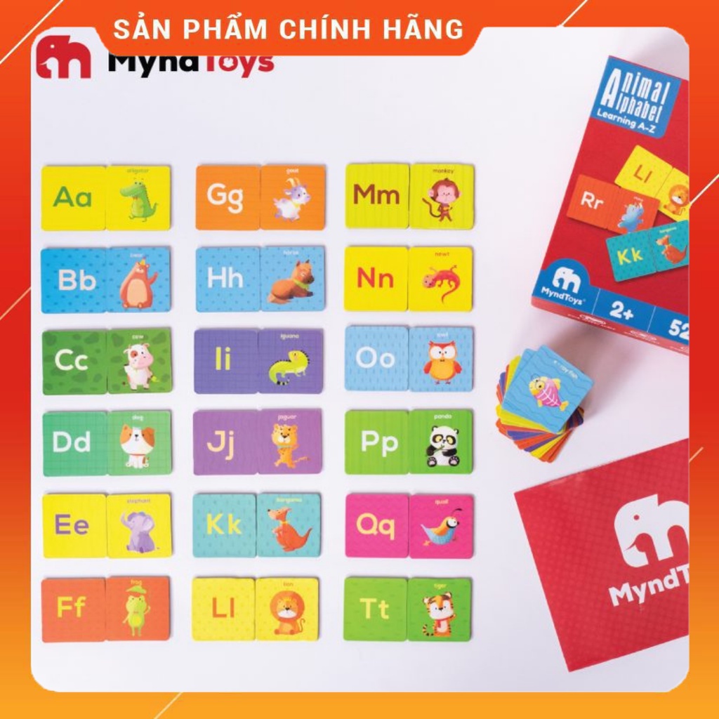 Smart Learning card set, English Alphabet card for baby MyndToys Animal ...