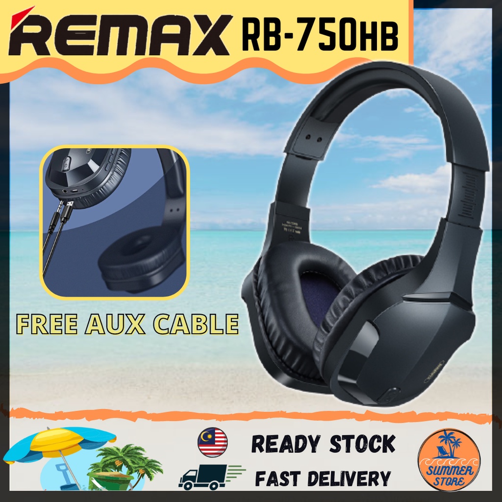 REMAX RB-750hb Headphone Bluetooth Headset Wireless Gamming Over-Ear ...
