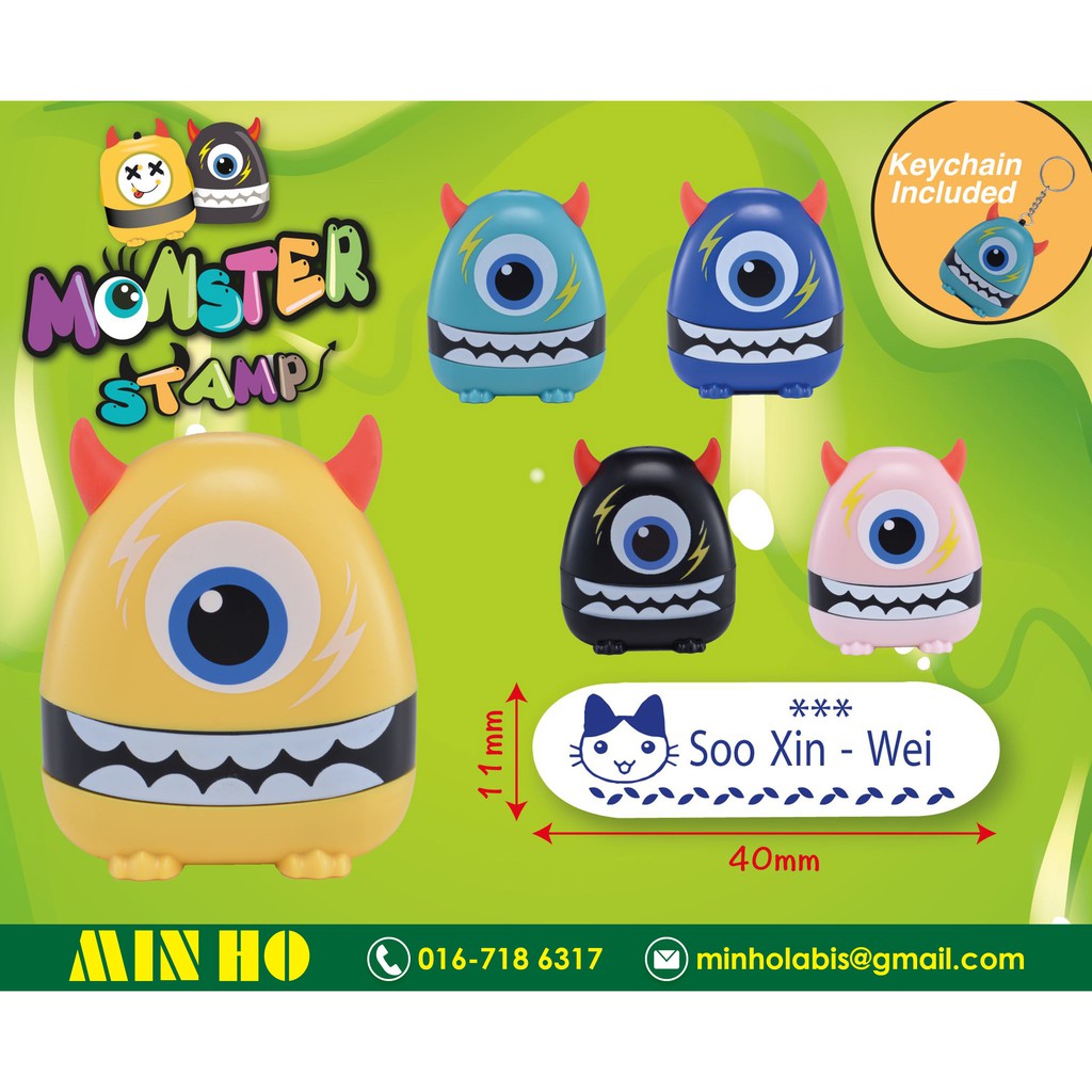Monster Stamp (Suitable for Primary Student) | Shopee Malaysia