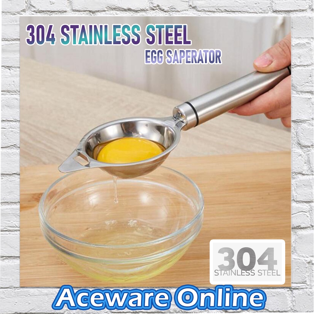 304 STAINLESS STEEL EGG SEPARATOR Egg Yolk White Separator Egg Divider ...