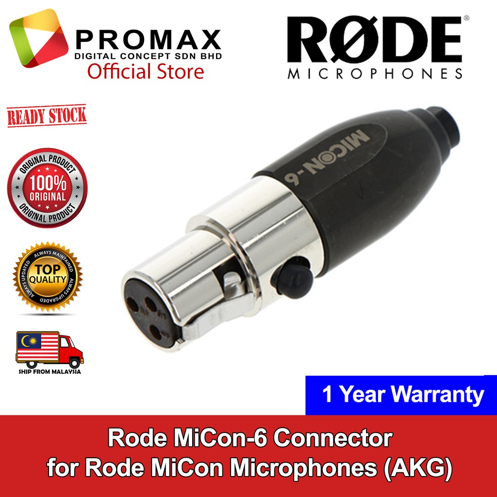 Rode Micon-6 / Micon 6 Connector for Rode MiCon Microphones ( AKG ) 100 ...