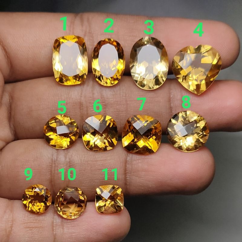 Natural Yellow Amethyst CITRINE Stone CLEAN (Unit) | Shopee Malaysia