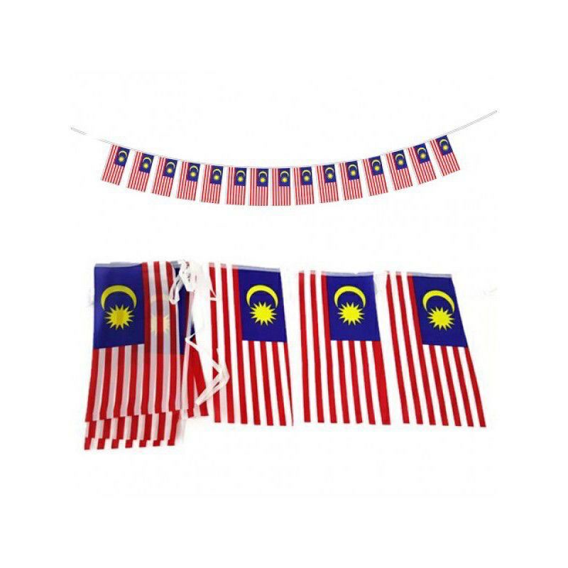 Malaysia Bunch Flag Bundle Bunting Bendera Malaysia Banting Malaysia ...