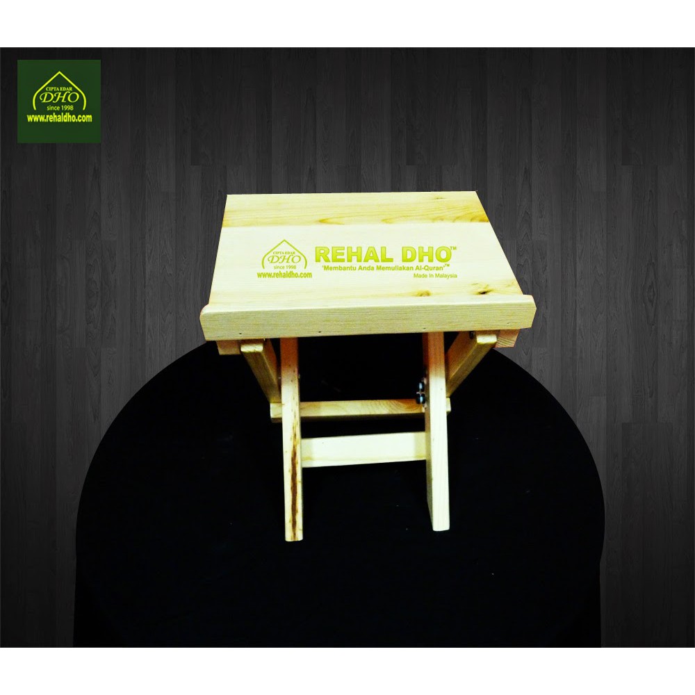 REHAL MEJA KAYU SERDANG Rehal Meja Duduk Al-Quran Muqaddam Iqra Buku ...