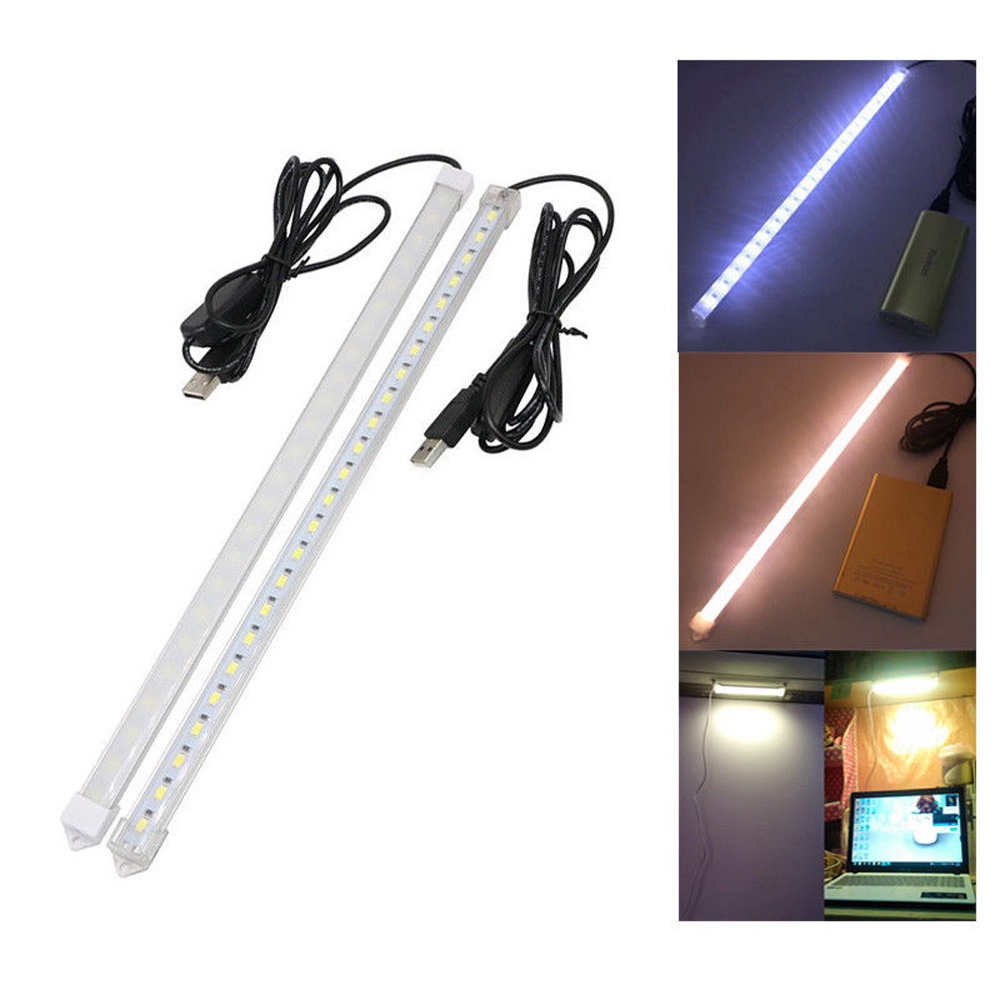 50cm 36 LED 8W Strip Light Portable USB DC 5V Hard Bar Tube Desk ...