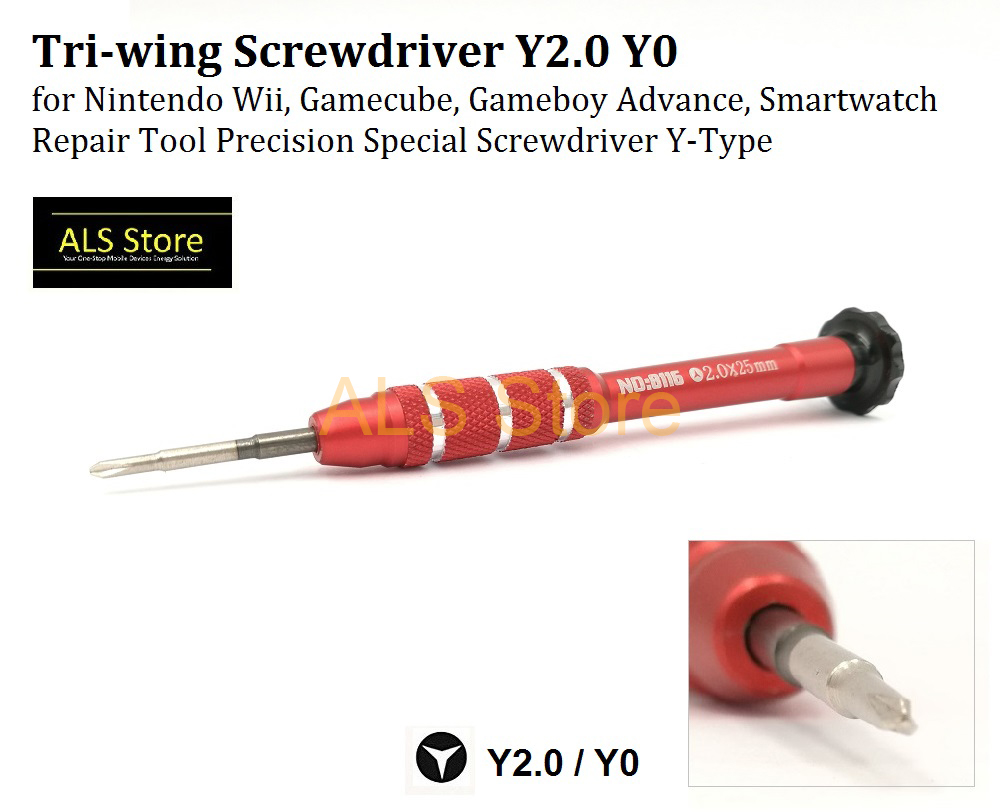 Tri-wing Tri-point Screwdriver Y0 Y2.0 for Nintendo Wii Gamecube ...