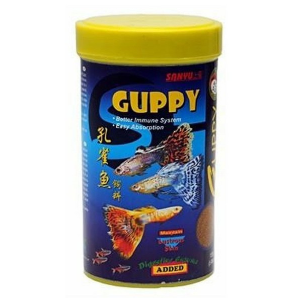 Sanyu Guppy Fish Food 50g/155g | Makanan Ikan Guppy | Small Fish Food ...