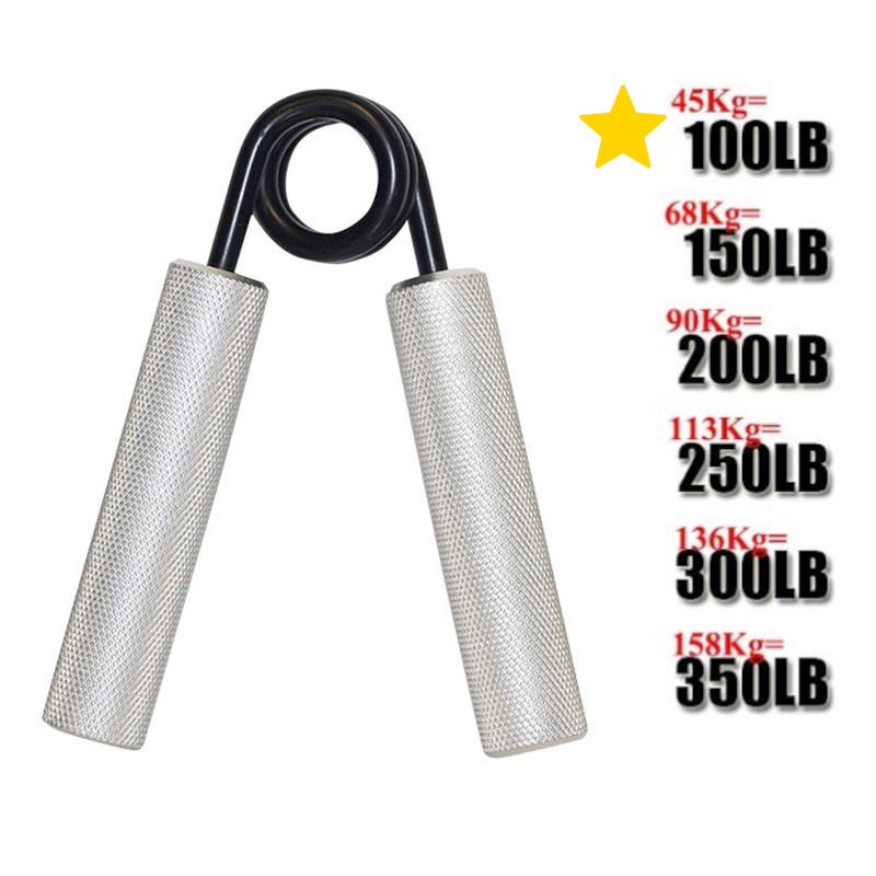 Metal Hand Grip Gripper Wrist Arm Finger Forearm Strengthener Exercise ...