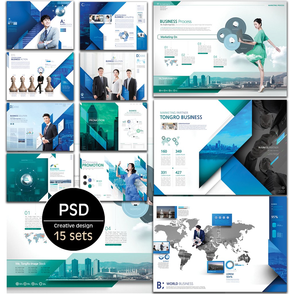 Graphic Design Template Bundle Pack / Corporate Design / Flyer ...
