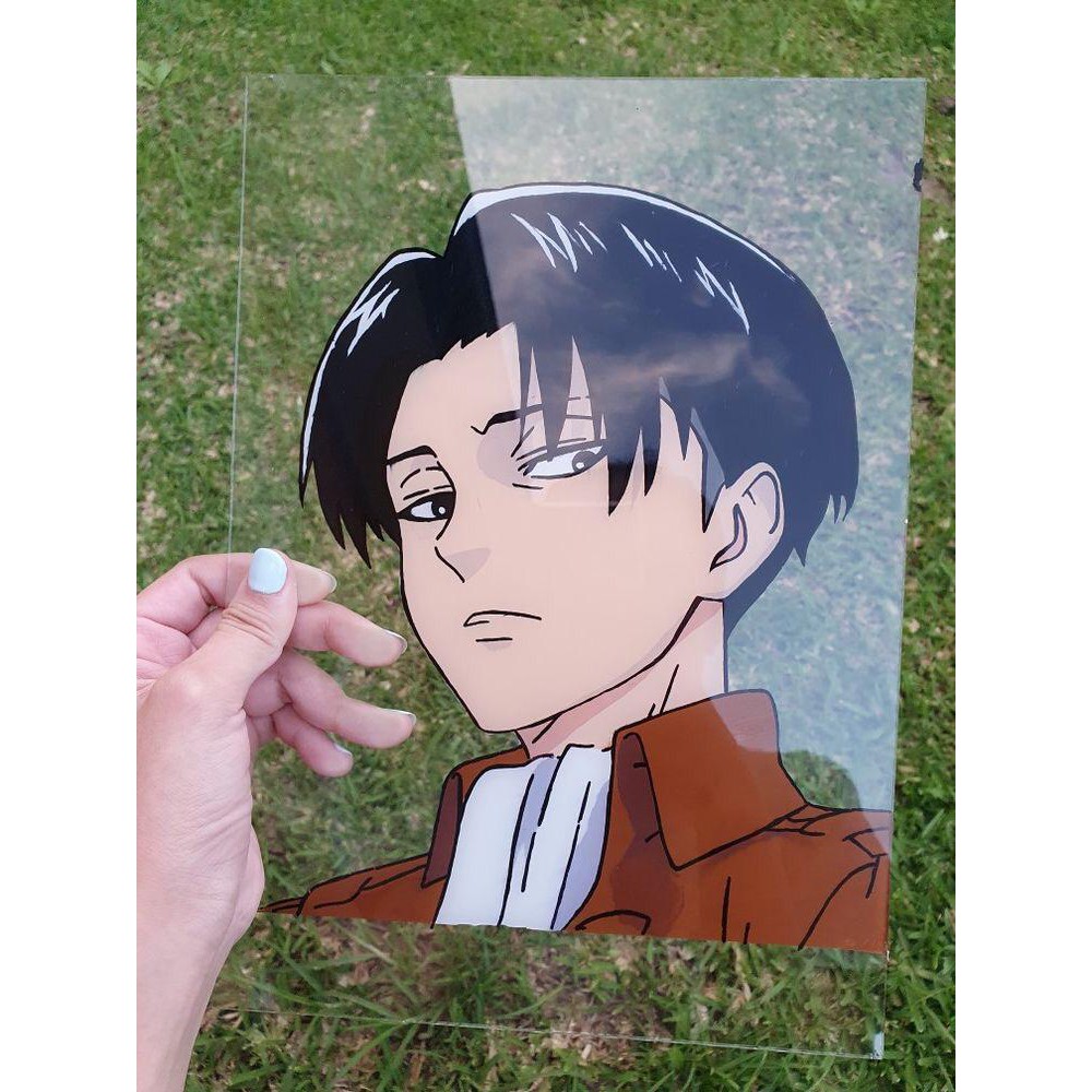 GLASS PAINTING CUSTOM HANDPAINTED ACRYLIC SHEET (ANIME/HUMAN FIGURE ...