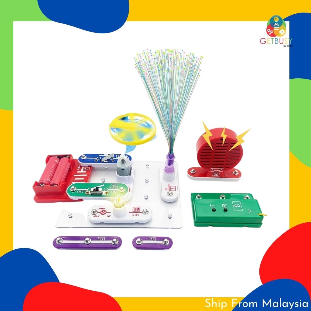 GETBUSYBYIMAN Electronic Blocks Circuit Kit | Shopee Malaysia