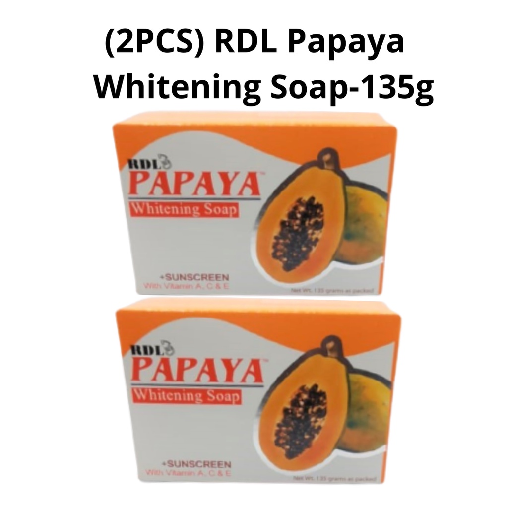 (2 PCS) Philippines - Papaya Whitening Soap-135g - Original | Shopee ...